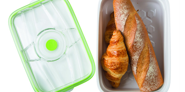 FOSA Vacuum Bread Box - 4L Airtight Bread Storage Container with Vacuum ...